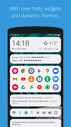 「AIO Launcher」 - Androidアプリ | APPLION