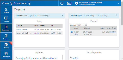 Visma Flyt Ressursstyring Android App