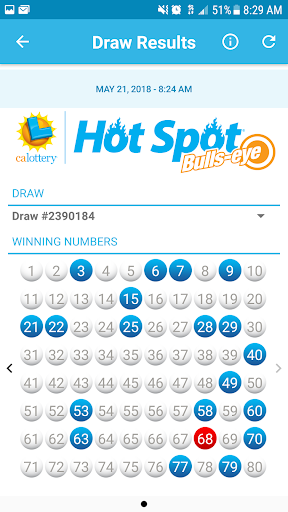 Hot spot lotto numbers store