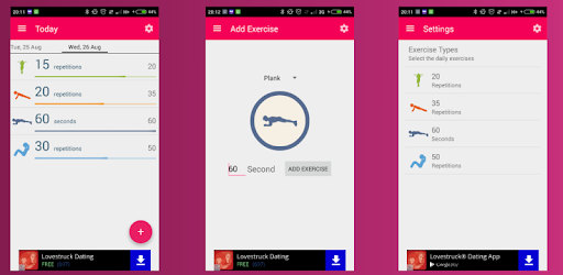 Fitness Log Android App