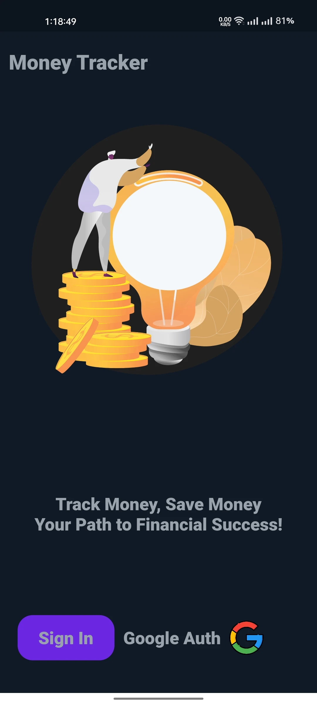 Money Tracker - Application android