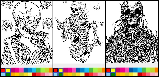 Monster Skeleton Coloring Book Android App