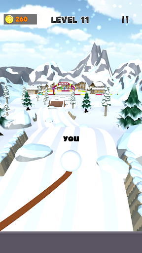 Download and Play Snow Race 3D: Snowball io on PC (Emulator)