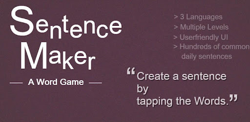 Sentence Maker - A Word Game Android App