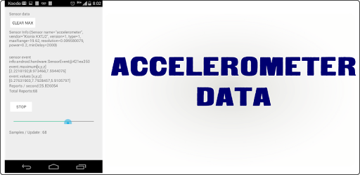 Accelerometer Sensor Data Android App