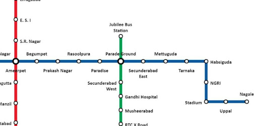 Hyderabad Metro Route Android App