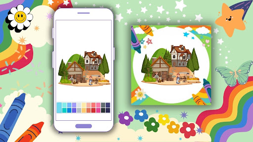 Offline Coloring Book: Village for PC / Mac / Windows 11,10,8,7 - Free ...