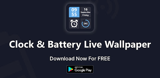 Clock & Battery Live Wallpaper Android App