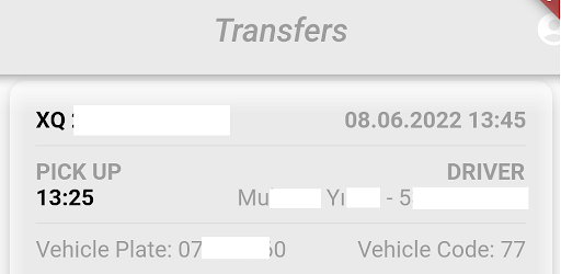 VTR Passenger Android App