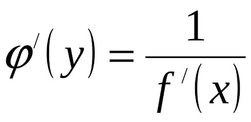 Derivative of a Function. Formulas Android App