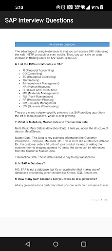 SAP Interview Questions for PC / Mac / Windows 11,10,8,7 - Free ...