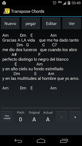 Transponer acordes para PC / Mac / Windows 11,10,8,7 - Descarga gratis - Napkforpc.com