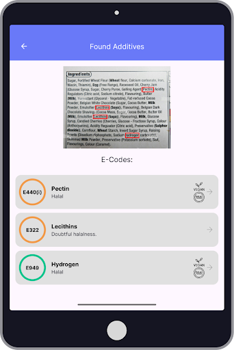 E Code: Food Additives Search - App Download