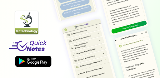 Biotechnology Quick Notes Android App