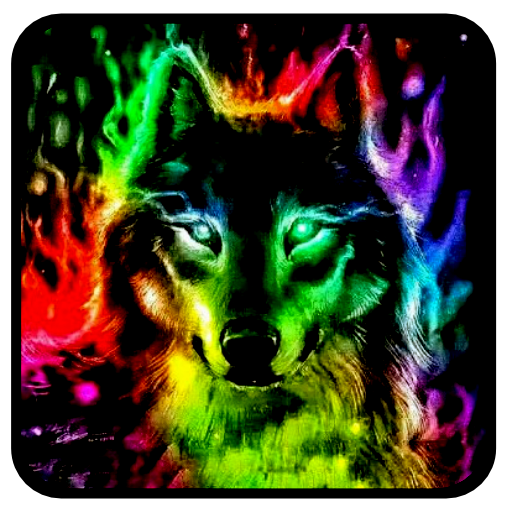 Neon Wolf Wallpaper