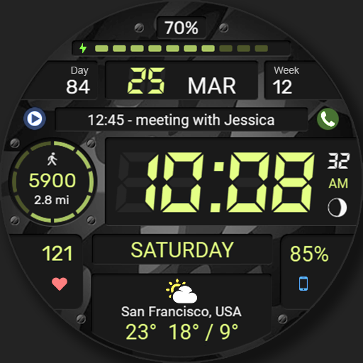 WFP 129 Military watch face – Apps bei Google Play