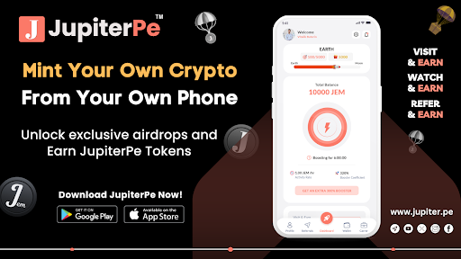 JupiterPe | Crypto Mining for PC / Mac / Windows 11,10,8,7 - Free Download - Napkforpc.com