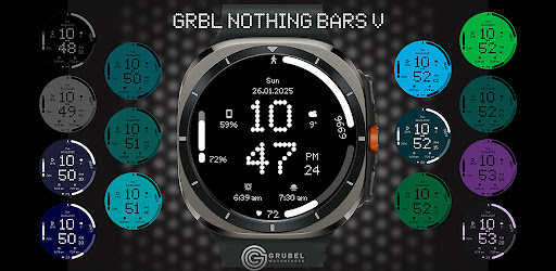GRBL Nothing Bars V Watchface Android App