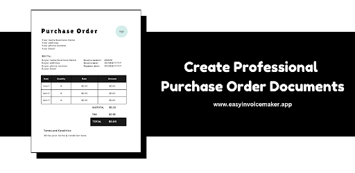 PO - Purchase Order Generator Android App