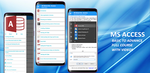 MS Access tutorial - complete course - Offline Android App