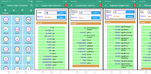 Handy Unit Converter: Electrical, Civil, Math tool Android App