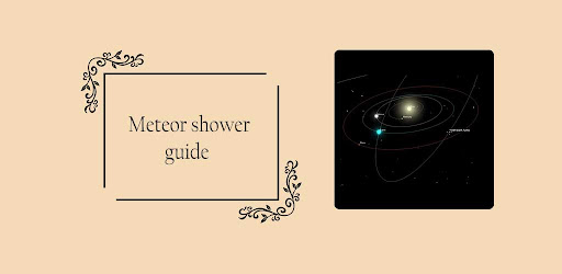 Meteor shower guide Android App