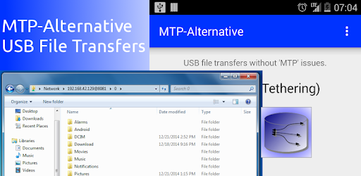 MTP-Alternative USB Drive Android App