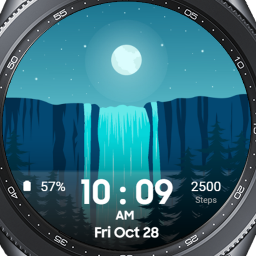 Waterfall - Digital Watchface for PC / Mac / Windows 11,10,8,7 - Free Download - Napkforpc.com